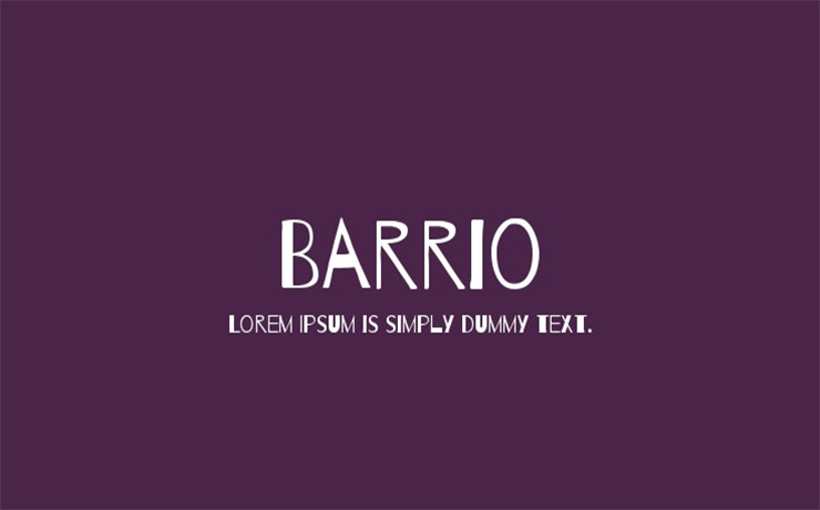 Barrio Font Free Download - Fonts Monster